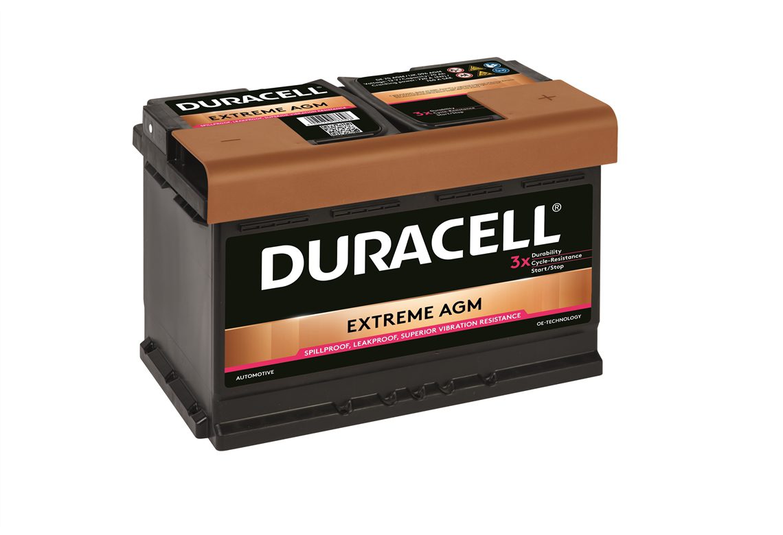 DURACELL EXTREME DE70AGM UK096 AGM - 70Ah 720A EN - Thor Power Solutions